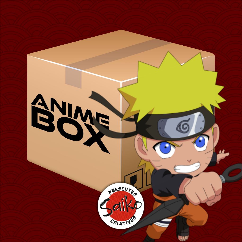 Box Anime Temático Naruto Personalizado - Caixa Anime Geek Nerd ...