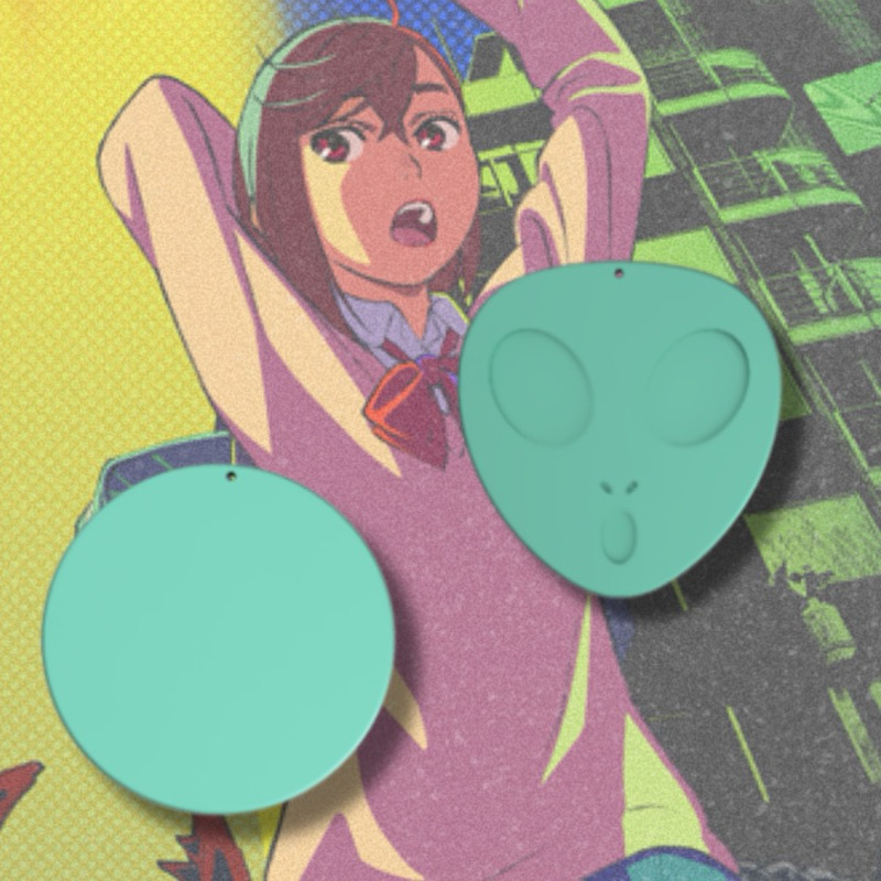 Brinco Momo Ayase Dandadan alien círculo | Shopee Brasil