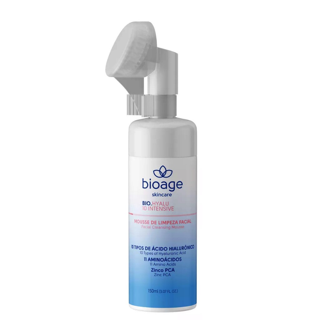 Mousse De Limpeza Facial 10 Tipos Ácido Hialurônico - Bioage | Shopee ...
