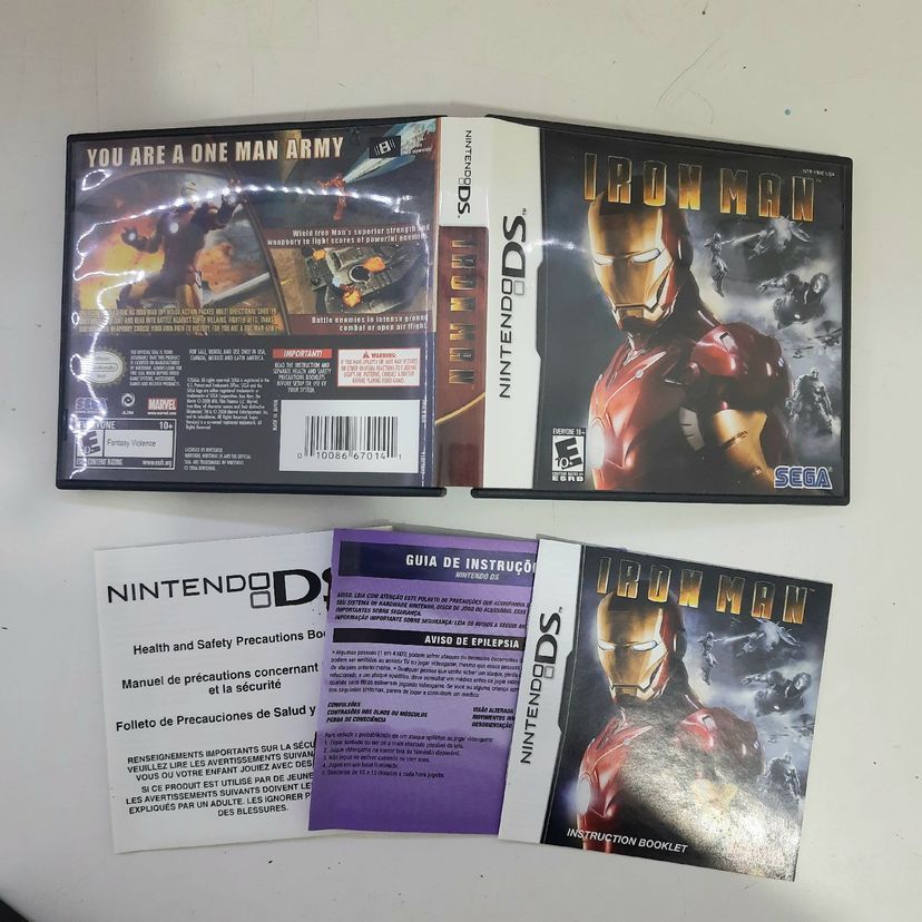 Encarte E Manual Iron Man Nintendo Ds Shopee Brasil