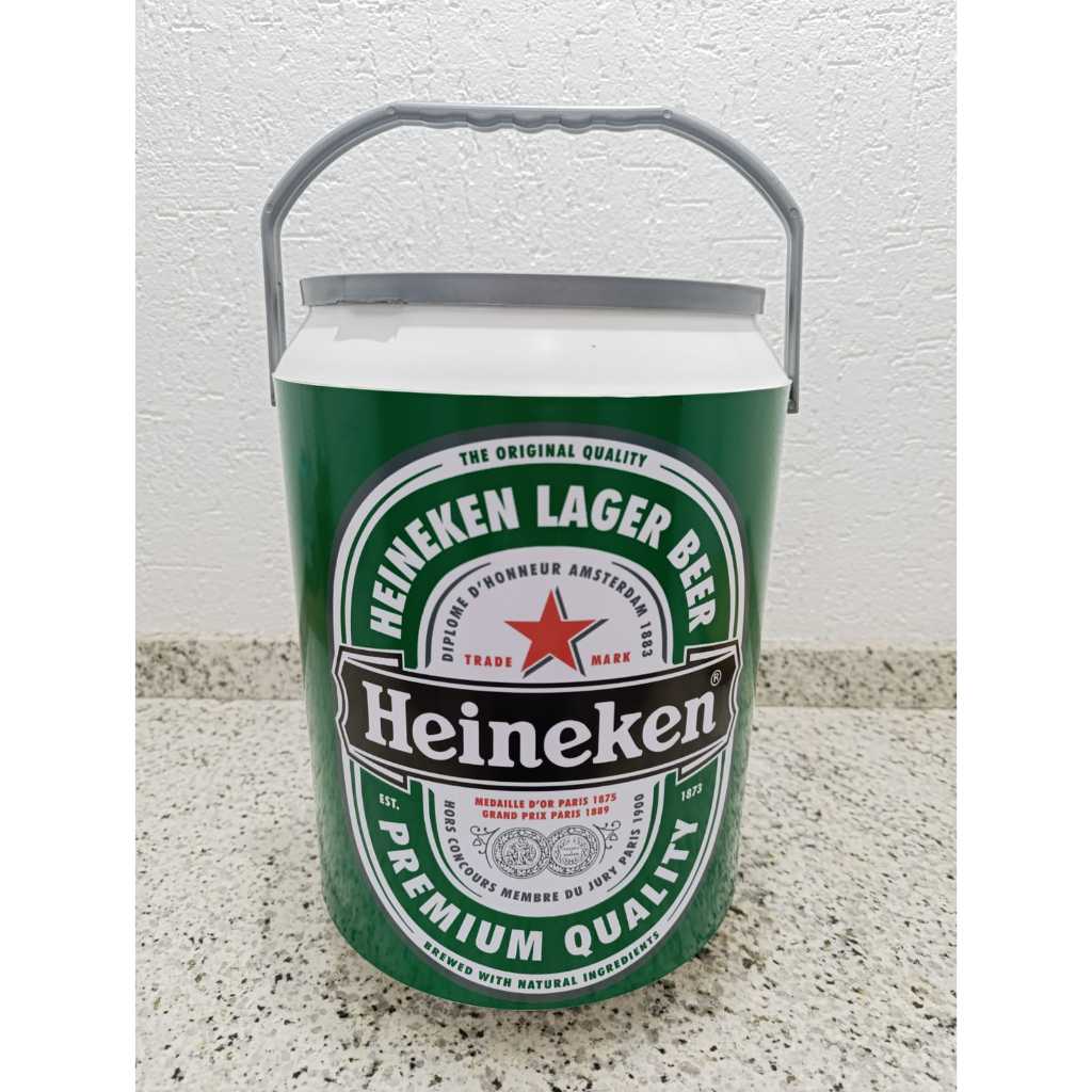 Caixa termica cooler redondo em formato de lata 12 latas | Shopee Brasil