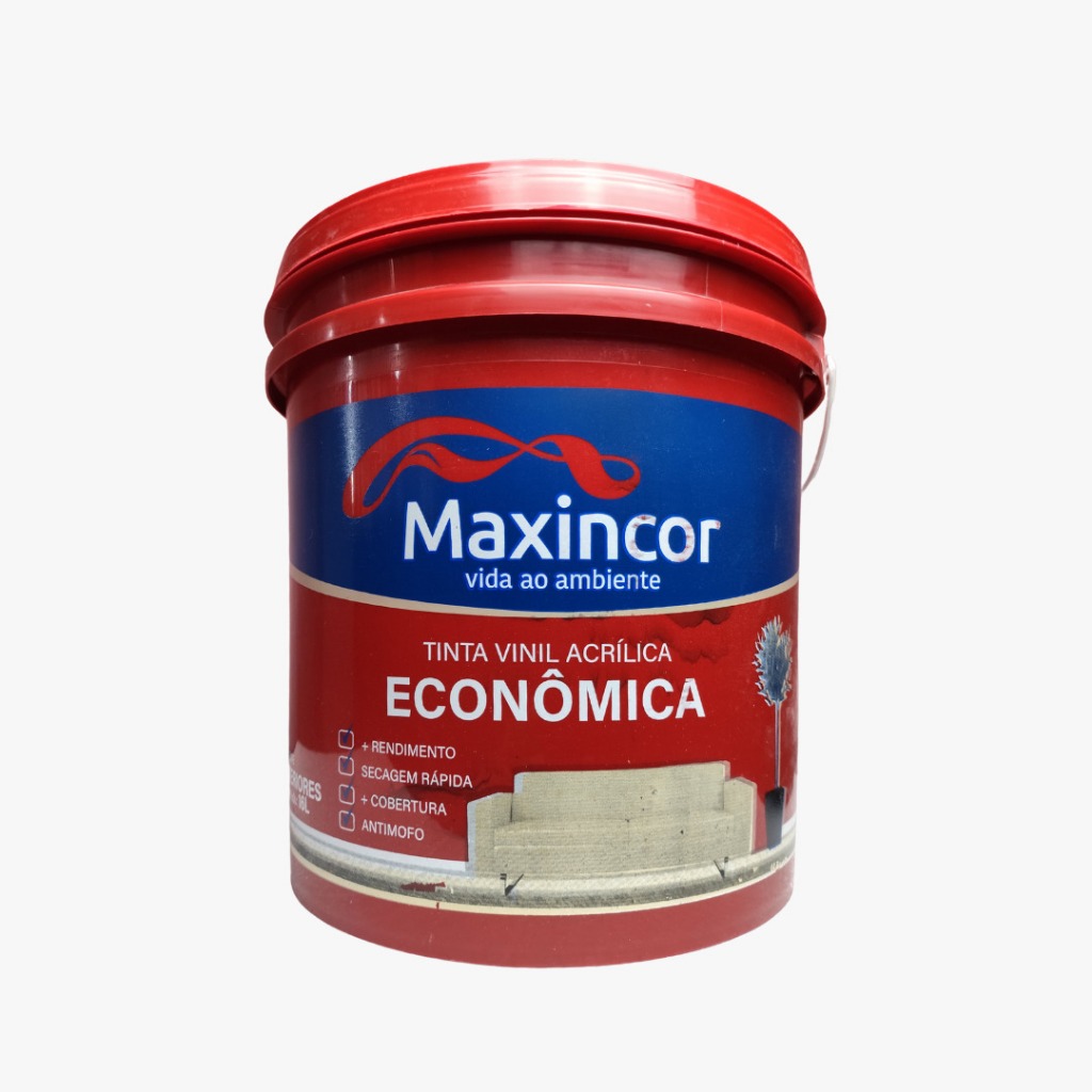 Tinta Acrílica Econômica Parede e Teto 16lts Maxincor Cor Areia ...