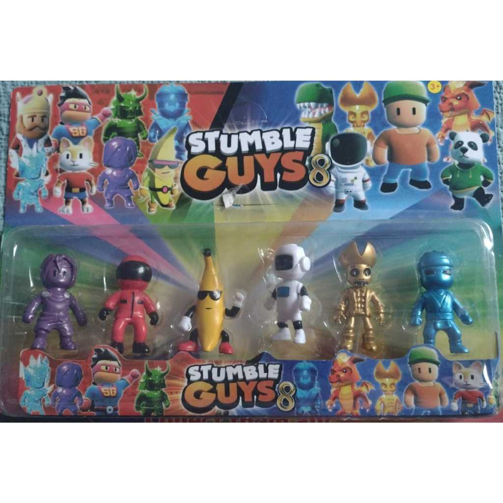 Stumble Guys Bonecos Miniatura 6Personagens Figuras Ação | Shopee Brasil