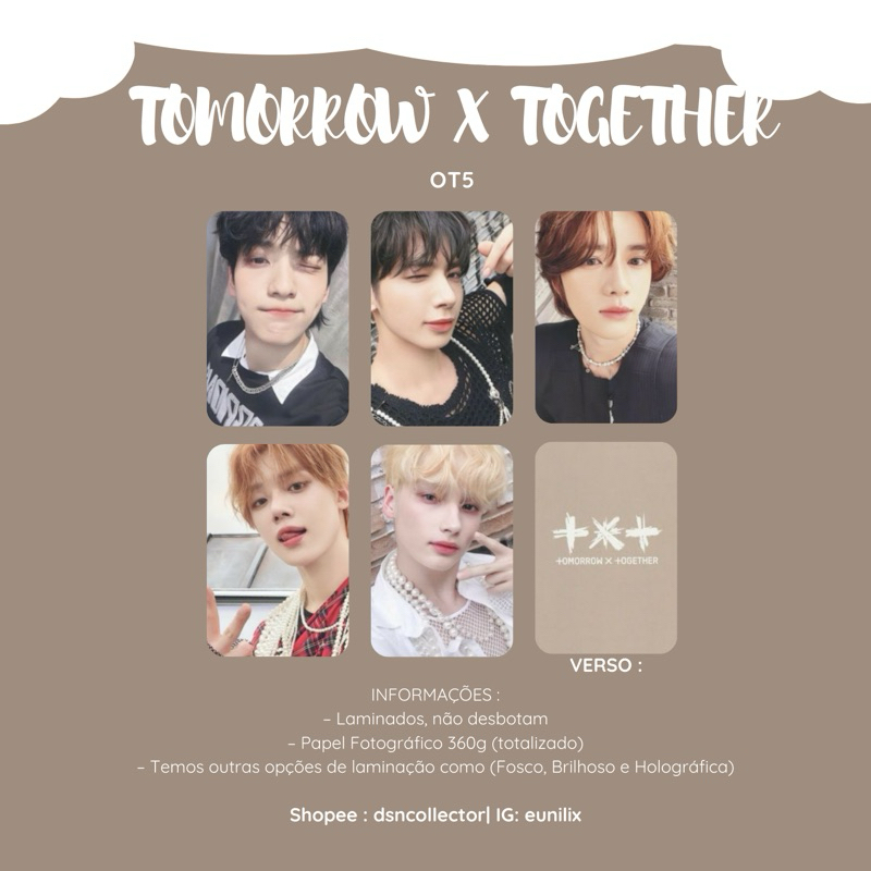 Set Photocard Tomorrow X Together - Txt - Yeonjun - Soobin - Hueningkai - Beomgyu - Taehyun ...