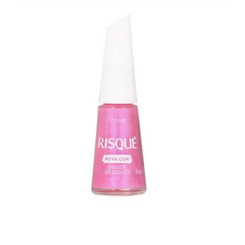 Esmalte Rosa Risqué Chiclete, Me Esquece Cintilante 8ml a ...