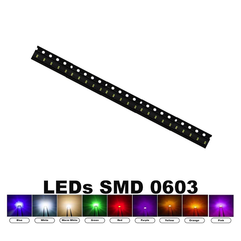 LEDs SMD 0603 (25 unidades) | Shopee Brasil