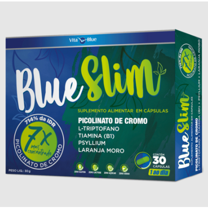 BLUE SLIM - 30 Cápsulas - Vita Blue | Shopee Brasil