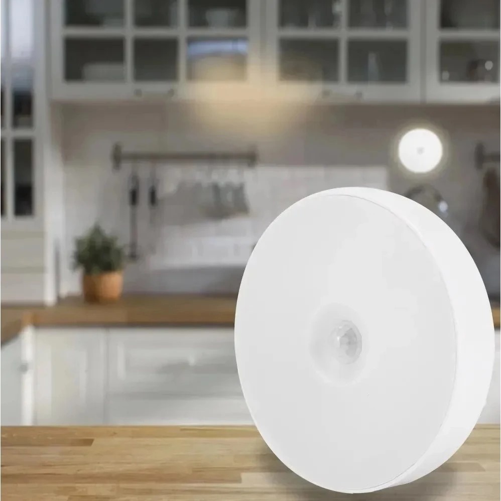 Luminaria Sensor De Presença e Movimento Led Luz Noturna Inteligente ...