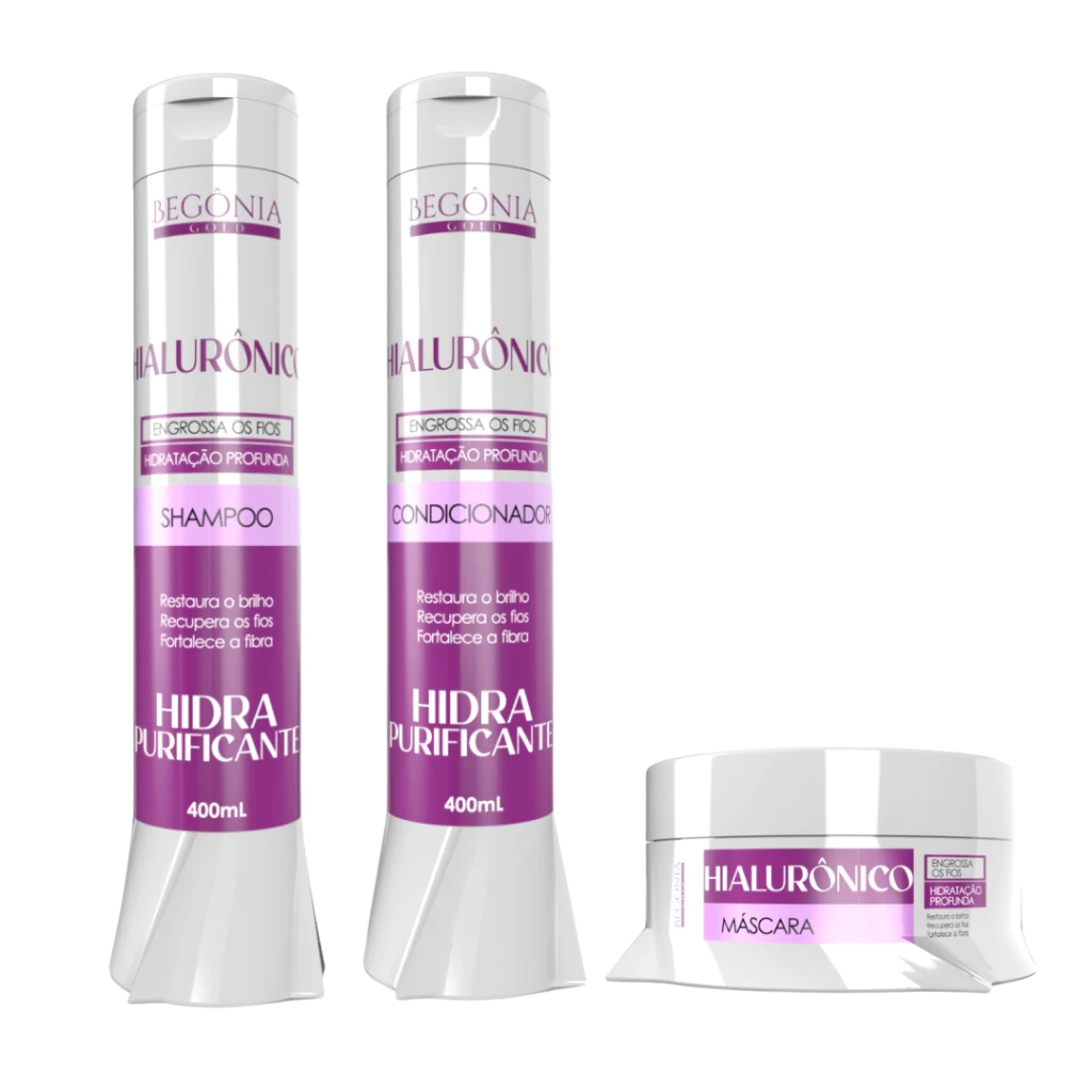 Kit Capilar Hialurônico Begônia Gold | Shopee Brasil