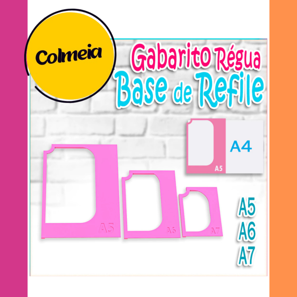 Gabarito Régua Base de Refile A5, A6 e A7 | Shopee Brasil