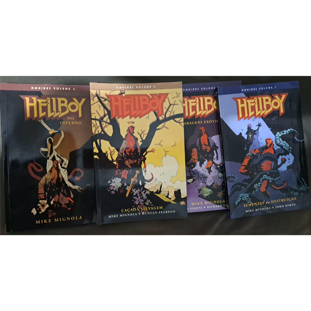 Hellboy Omnibus Completo 4 Volumes | Shopee Brasil