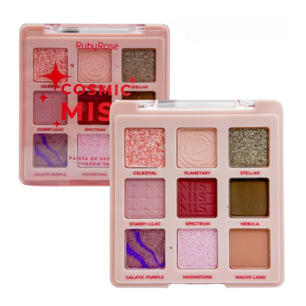 Paleta de Sombras Cosmic Mist - Ruby Rose - Lançamento | Shopee Brasil
