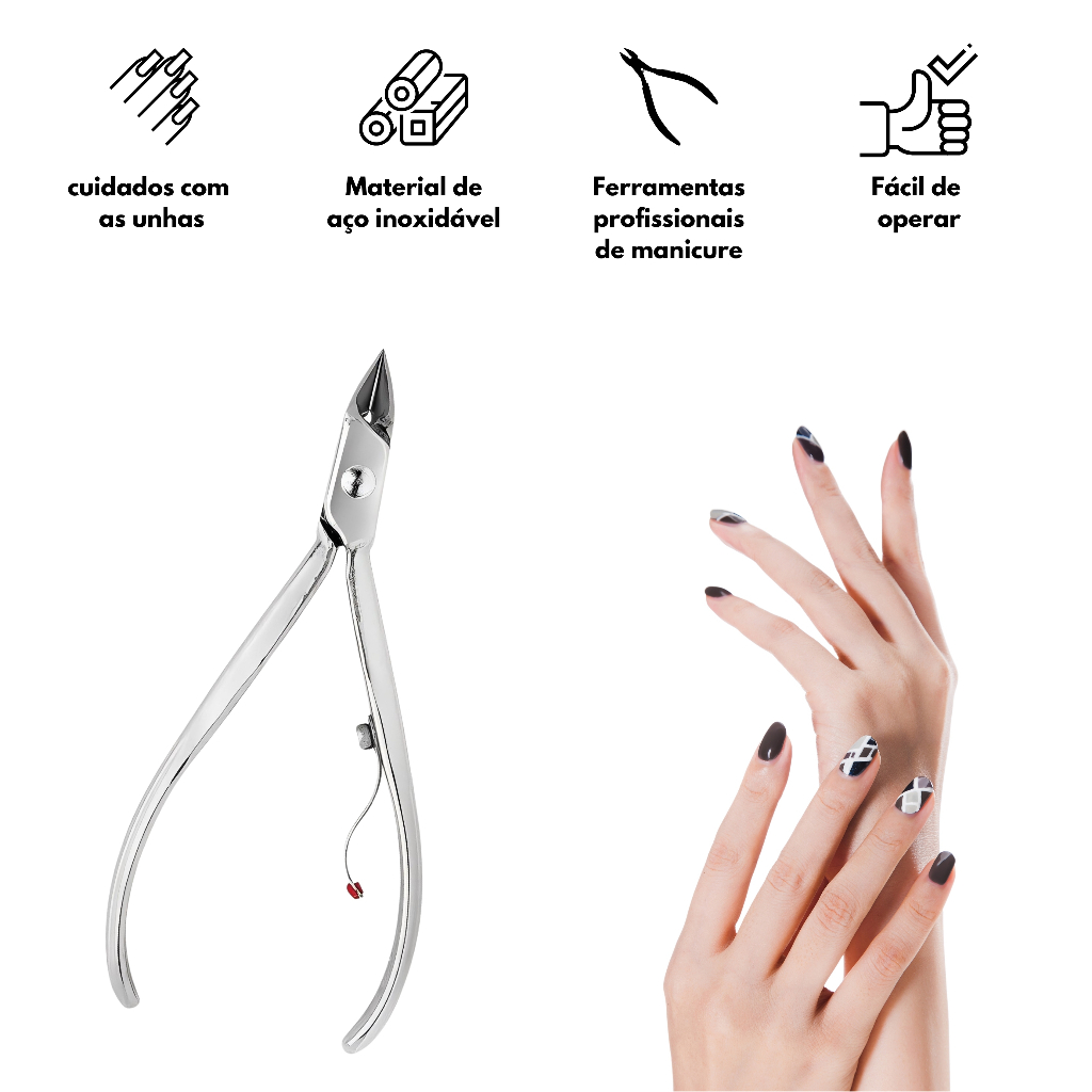 Alicate de Cutícula Unha 777 para Manicure Profissional - MEY | Shopee ...