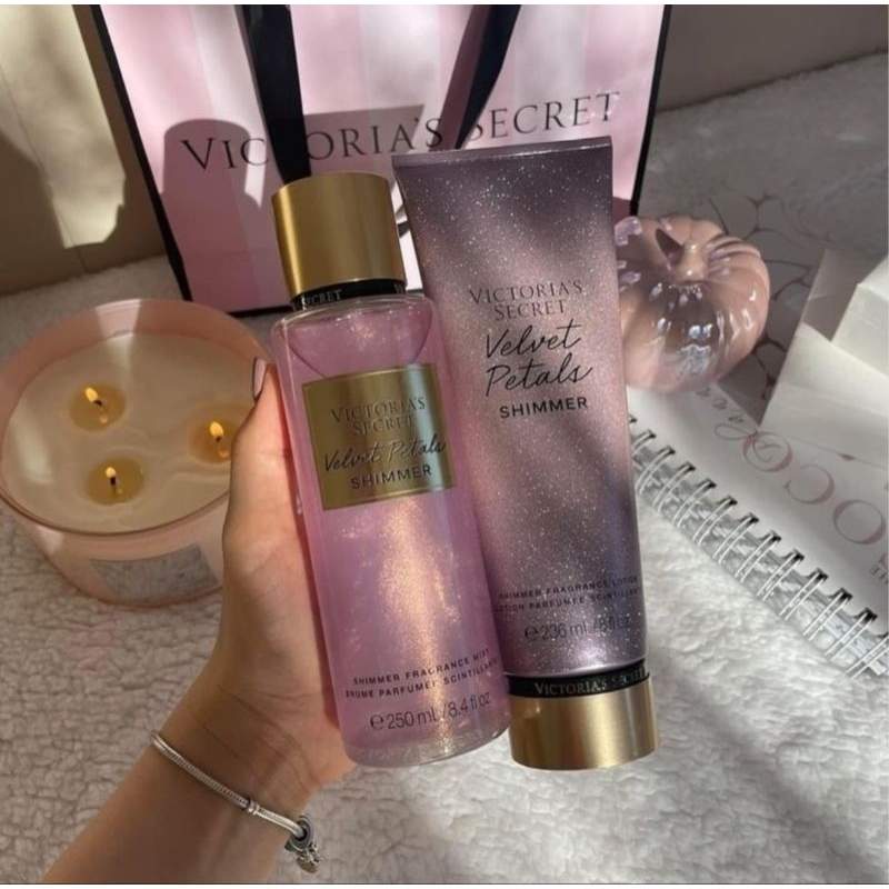 Kit Victoria's Secret Original Creme Velvet Petals Brilho + Body Splash ...