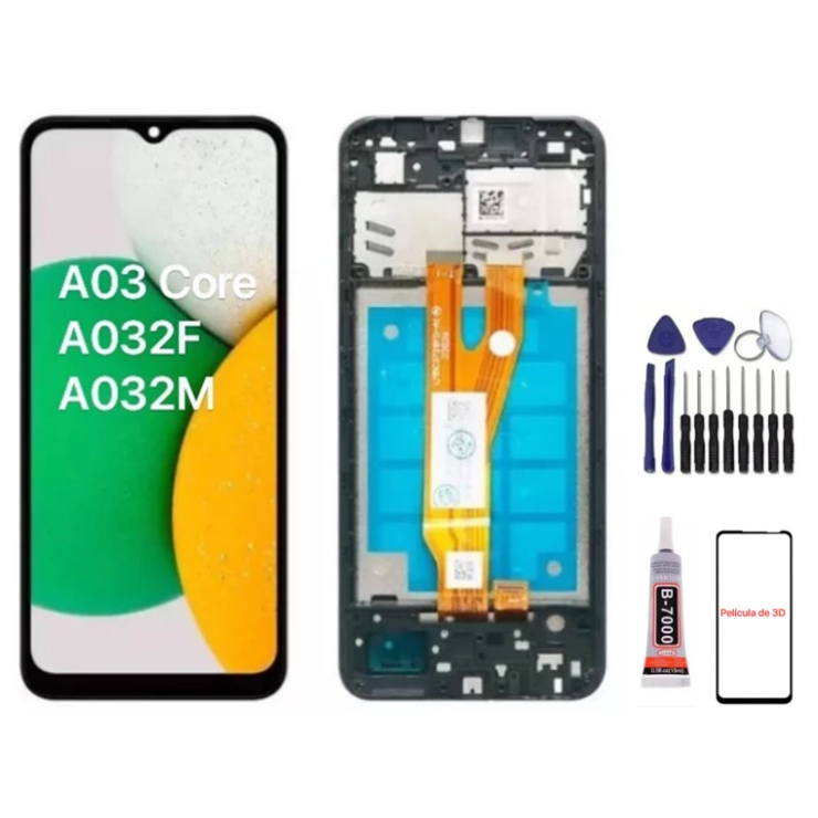 Touch Frontal Lcd Display Compatível Galaxy A03 Core SM-A032 SM-A032M Sem Aro / Com Aro | Shopee ...