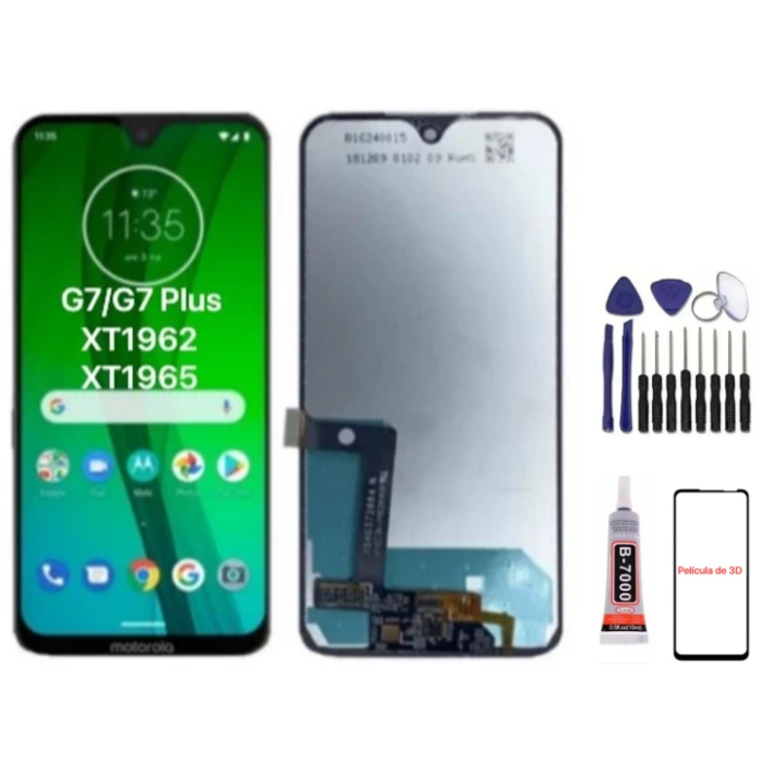 Tela Display Lcd Frontal Moto G7/G7 Plus/Xt1962-4/Xt1965-2 Original A Pronta Entrega - Escorrega ...