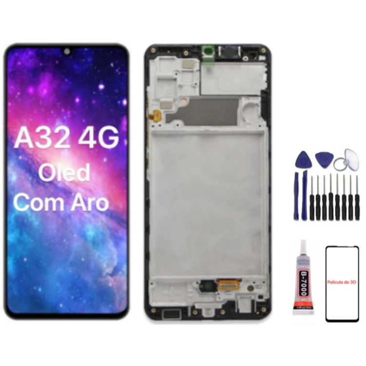Tela Frontal Touch Screen Display Lcd Compatível Galaxy A32 4G A325 Ori Amoled&Incell | Shopee ...