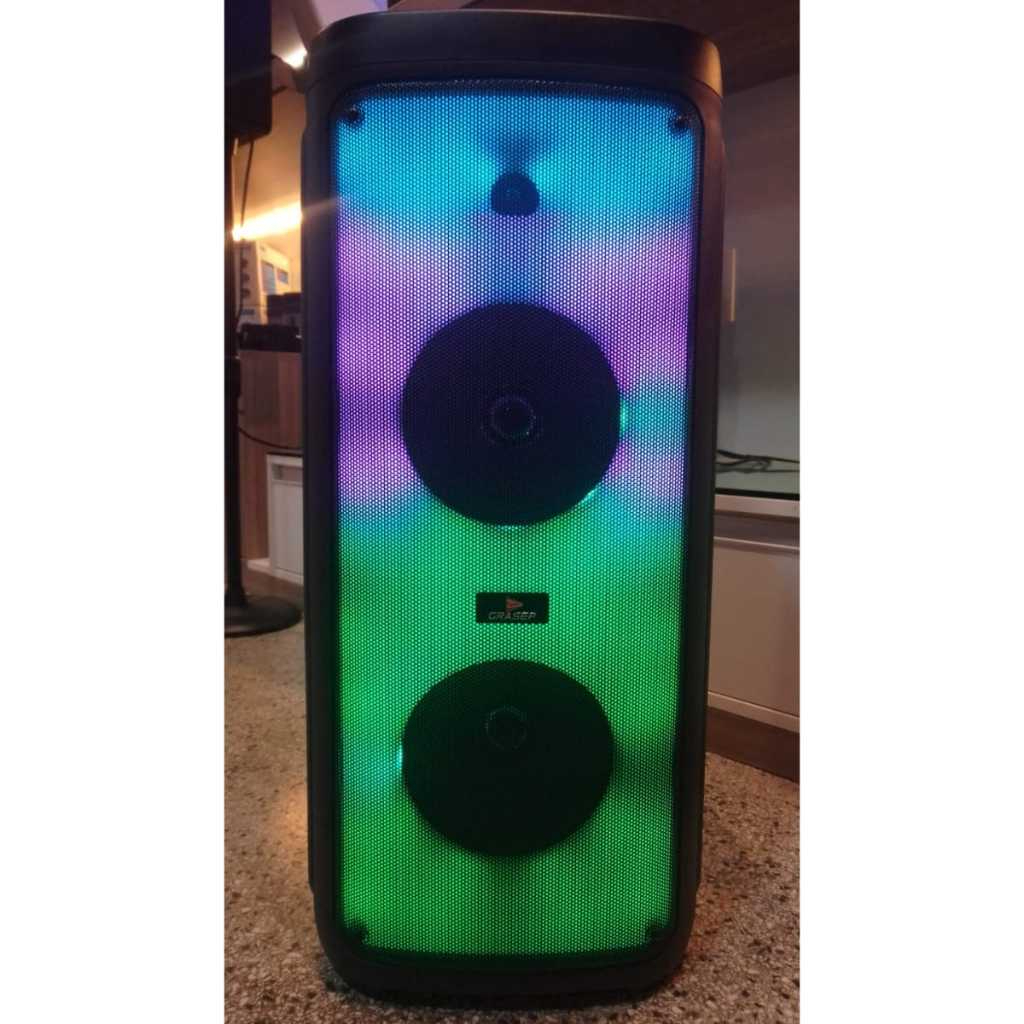 Caixa de Som Gigante Portátil Potente 4500w BOOMBOX Torre Boss Joog ...