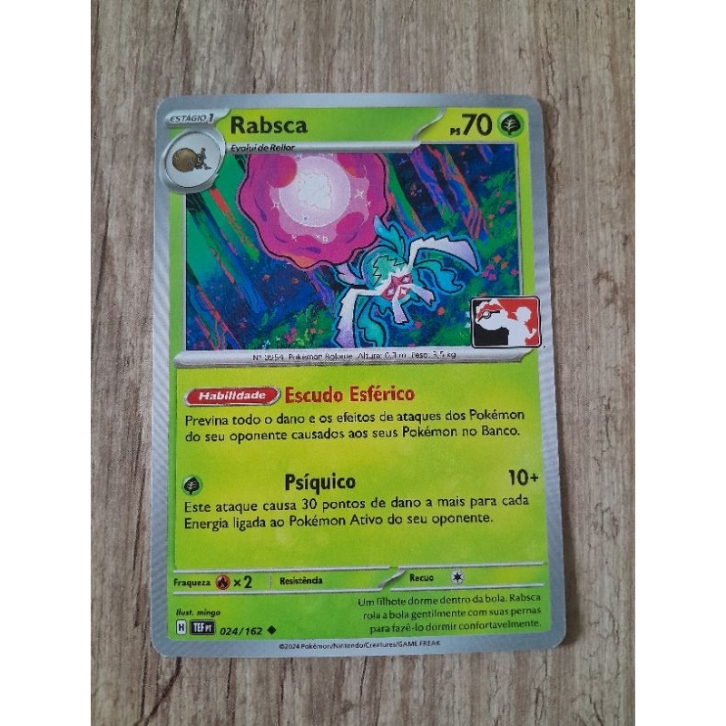 Carta Pokemon Rabsca Exclusiva de Campeonato Original SP | Shopee Brasil