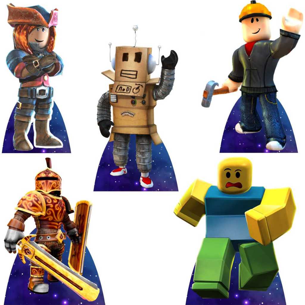 Roblox Kit 5 Displays Decoração Festa Totem Mdf Cenário | Shopee Brasil