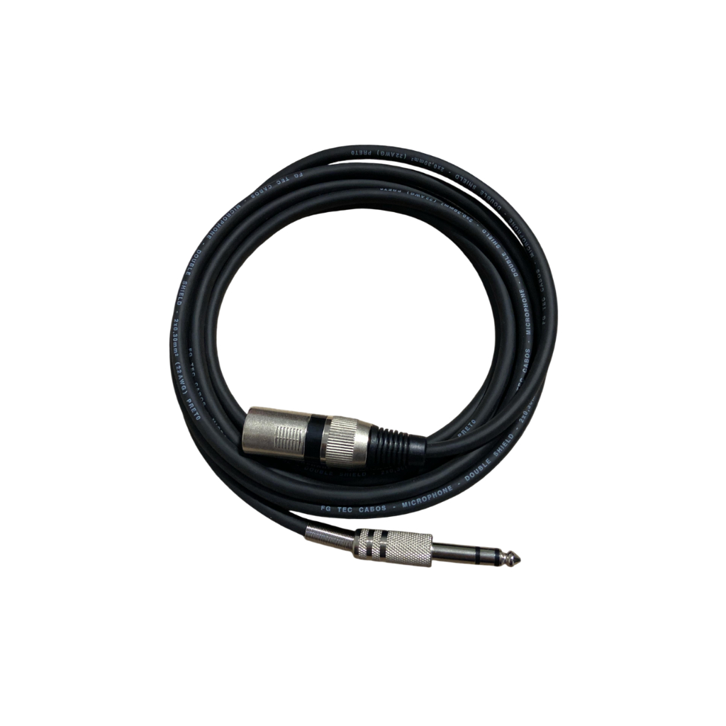 Cabo P10 Stereo X 1 Xlr Macho Stereo 5 Metros - Balanceado FG TEC CABOS ...