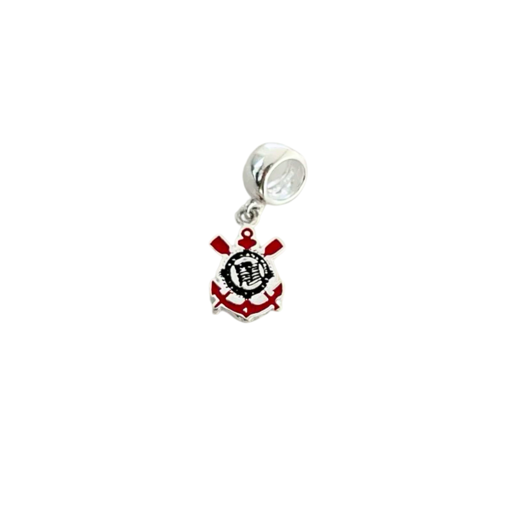 Pingente Berloque Times De Futebol Corinthians Em Prata 925 | Shopee Brasil
