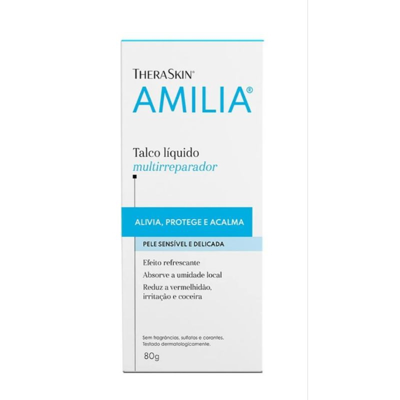 Talco Líquido Amilia Theraskin 80g | Shopee Brasil