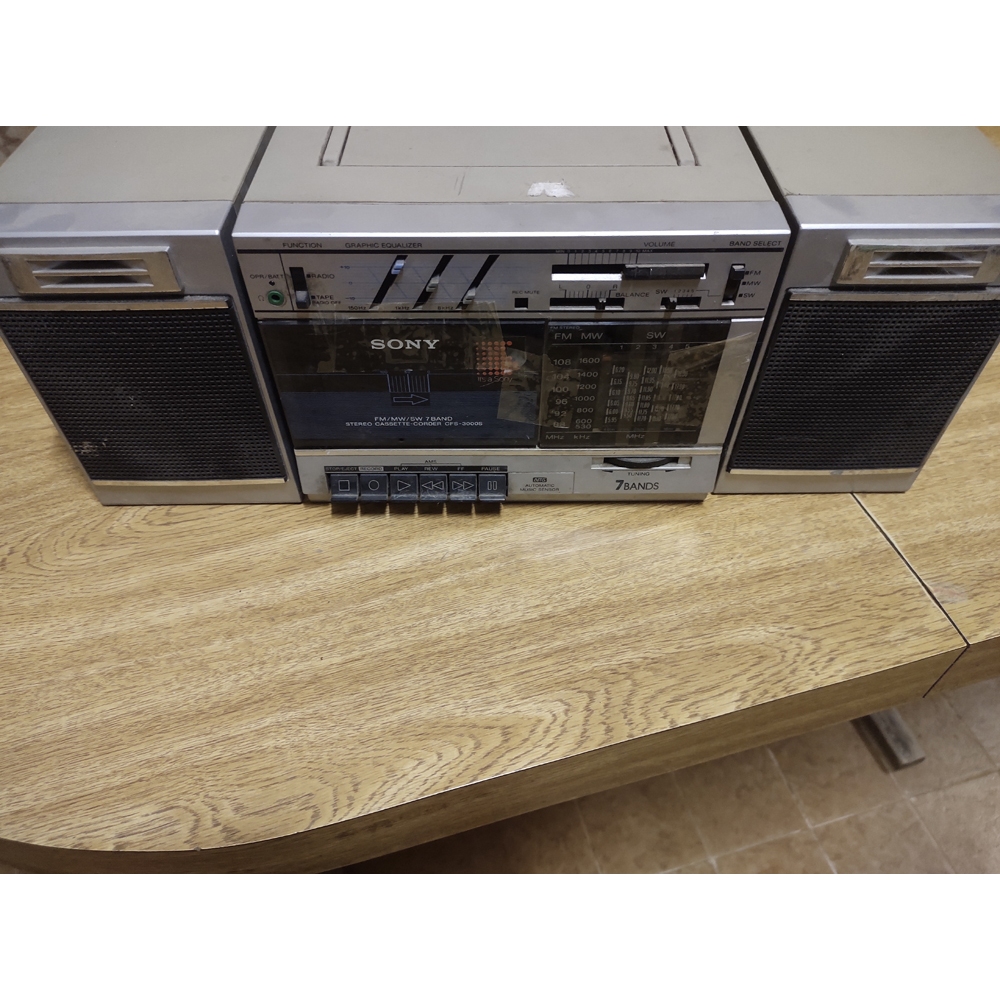 system sony cfs-3000 sbs (sem teste) | Shopee Brasil