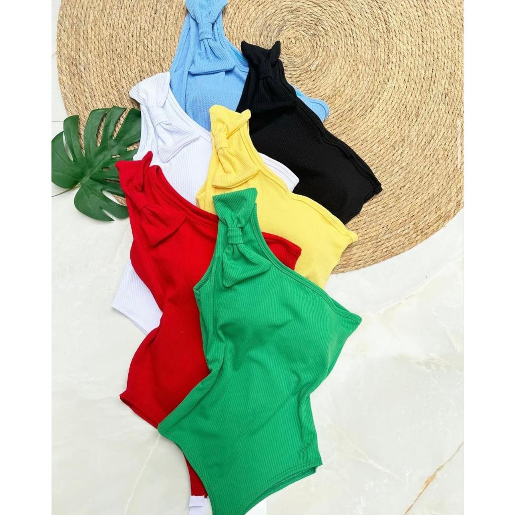 BODY femenino com bojo detalhe laçinho | Shopee Brasil