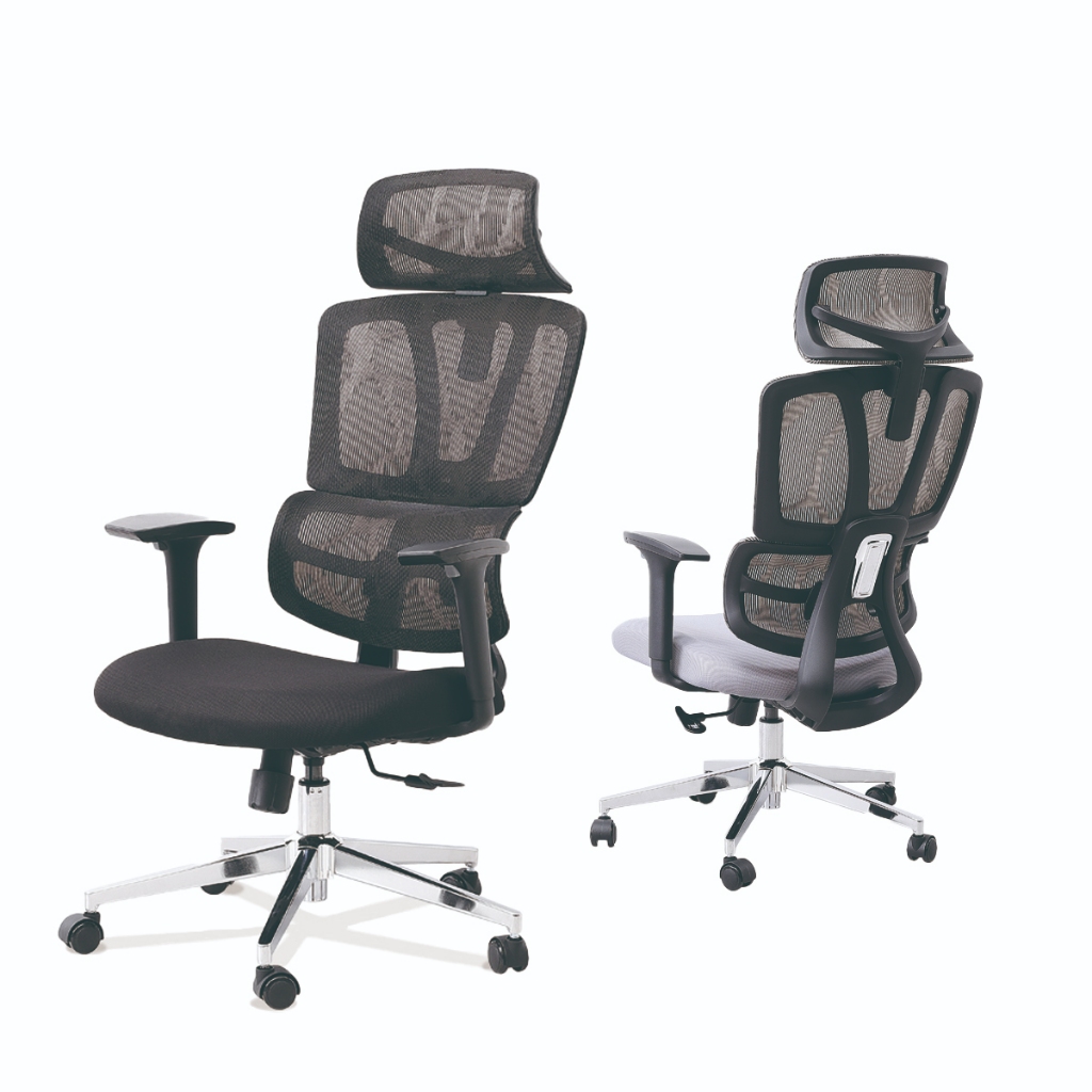 【Daksan】Cadeira Escritório Giratória com Encosto de Cabeça e Inclinação ...