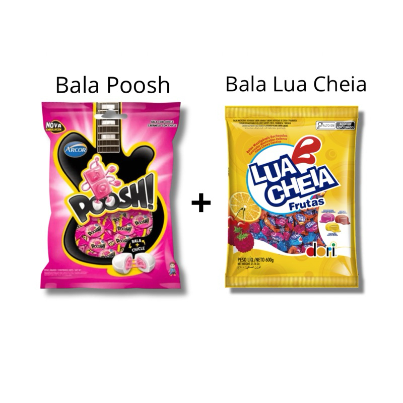 Bala Poosh 500g + Lua Cheia 600g : Mais Sabor, Mais Alegria! | Shopee ...