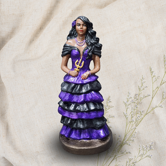 Pombagira Maria Mulambo Negra- 27cm - Imagem Umbanda / Candomblé ...