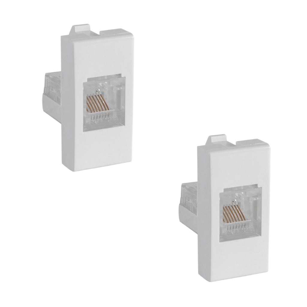 Kit c/ 2 Módulos Alumbra Siena Tomada Rj45 8 Vias 6168 | Shopee Brasil