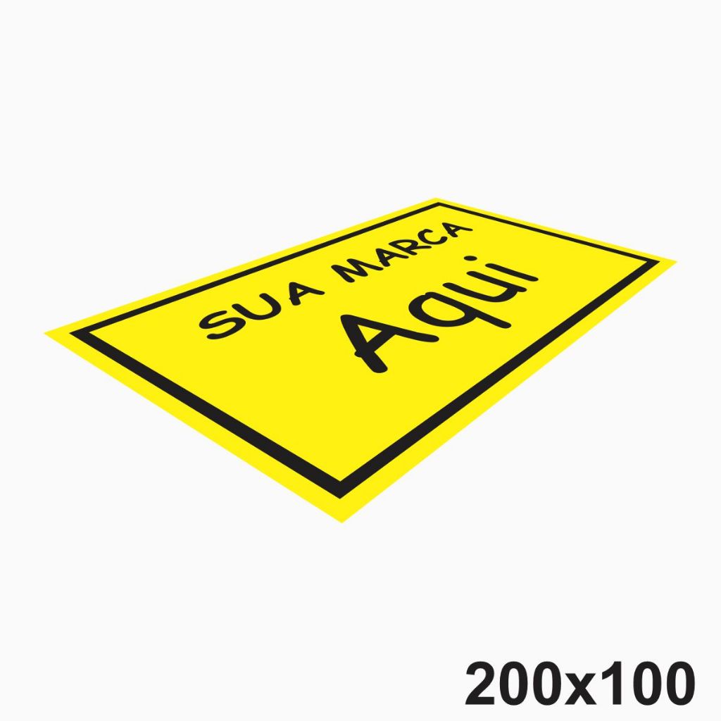 Tapete Capacho Personalizado Logo 200x100 | Shopee Brasil