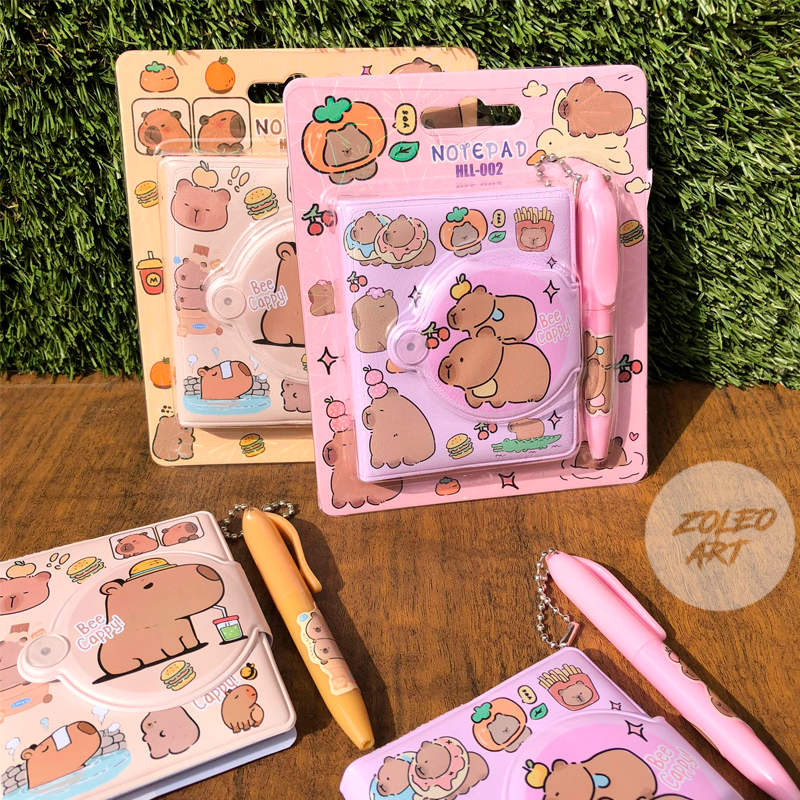 Mini Bloco De Notas De Capivara Com Caneta | Shopee Brasil