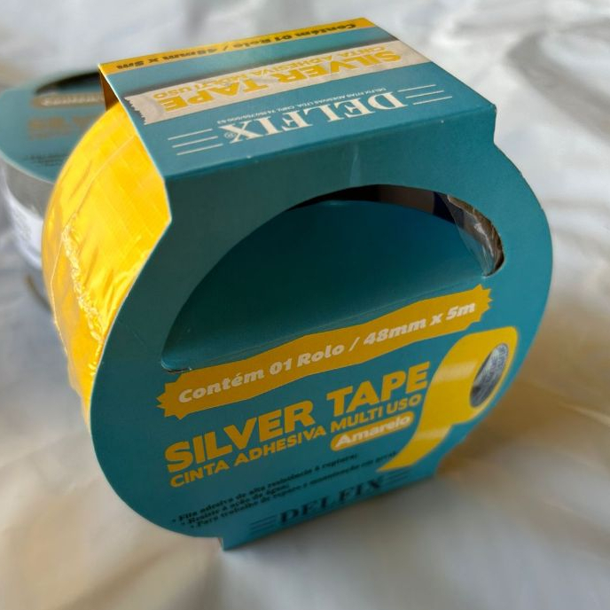 Fita Adesiva Silver Tape Rolo 48 X 5mts | Shopee Brasil