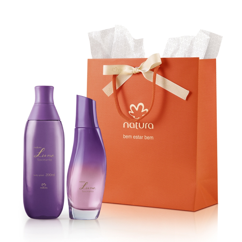 Kit Luna Fascinante Colônia 75 ML + Body Splash 200 ML Natura | Shopee ...