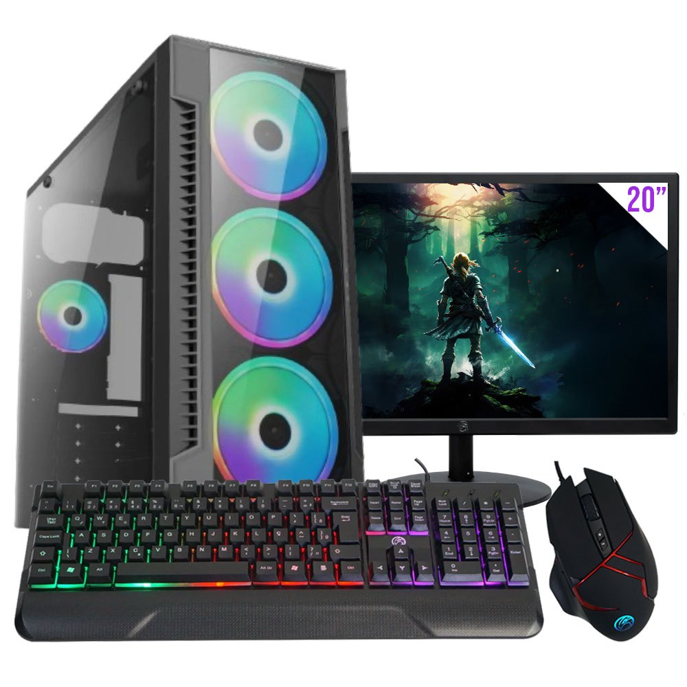 PC GAMER INTEL I5-4570 16GB RX 550 4GB SSD 256GB COM KIT GAMER E ...