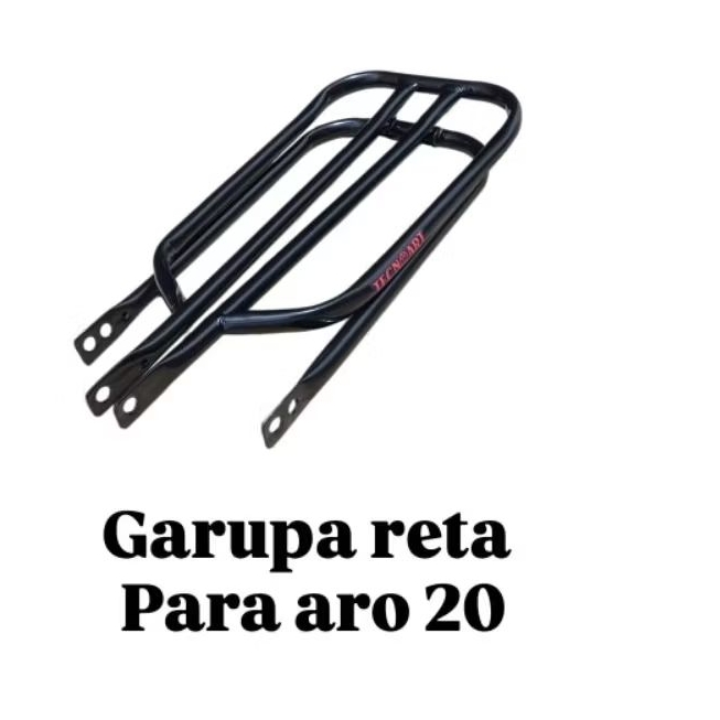 Garupa reta bh TECNOART aro 20 bagageiro garupeira para bicicleta ...
