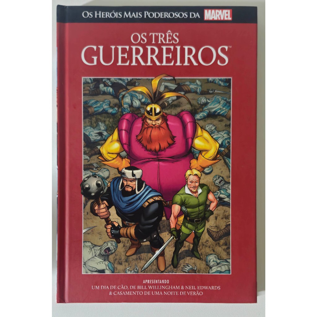 Os Heróis Mais Poderosos da Marvel Volume 12 - Os Três Guerreiros - Salvat - Capa Dura | Shopee ...
