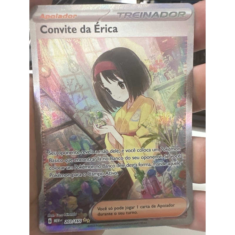 Carta Pokémon Convite da Érica (203/165) MEW | Shopee Brasil