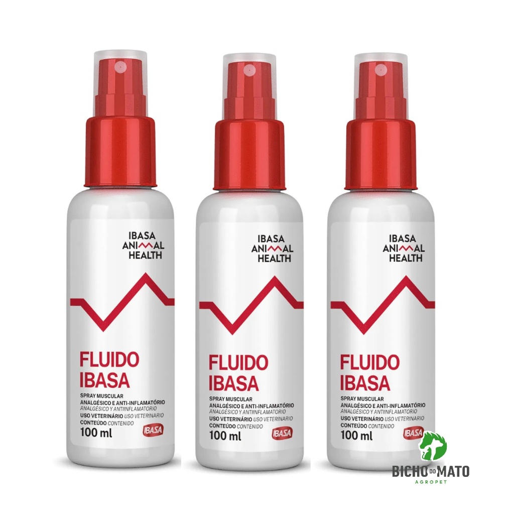 Kit 3 Fluido Spray Ibasa Para Dor Muscular Bursite - 100ml | Shopee Brasil