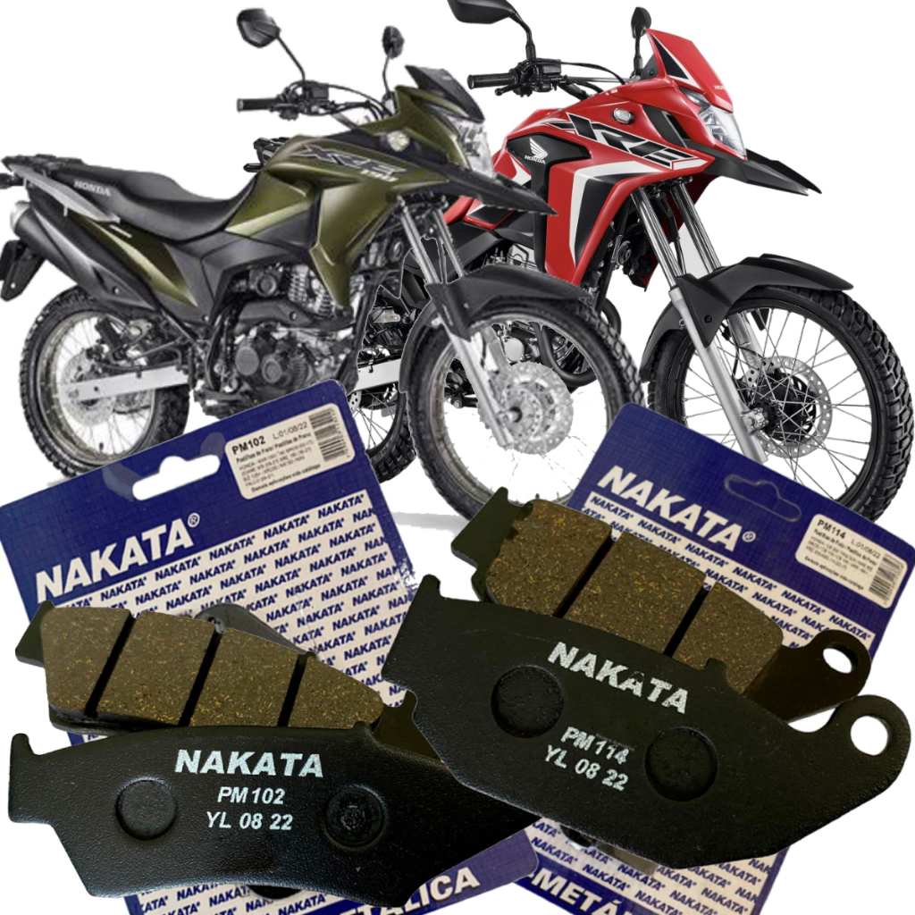 Kit Pastilha De Freio Dianteira Traseira Xre 190 Xre 300 Com ABS 2018 ...
