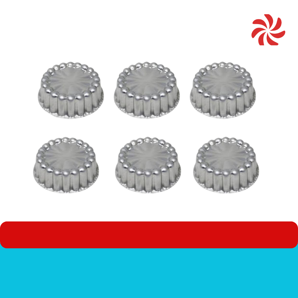 Kit C/6 Mini Formas Decorada Charlotte - 9x4 | Shopee Brasil