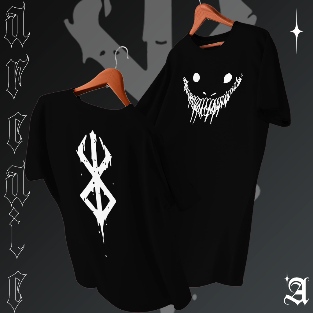 Camiseta Basica Algodao Berserk Smile Guts Marca Sacrifice Horror Art ...