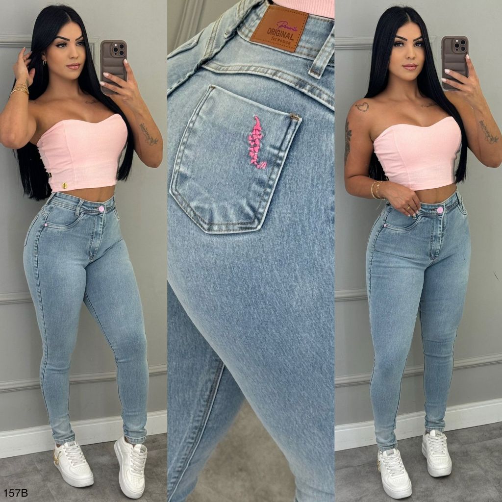 Calça Jeans Feminina Pimenta Original - Sal e Pimenta Super Skinny ...