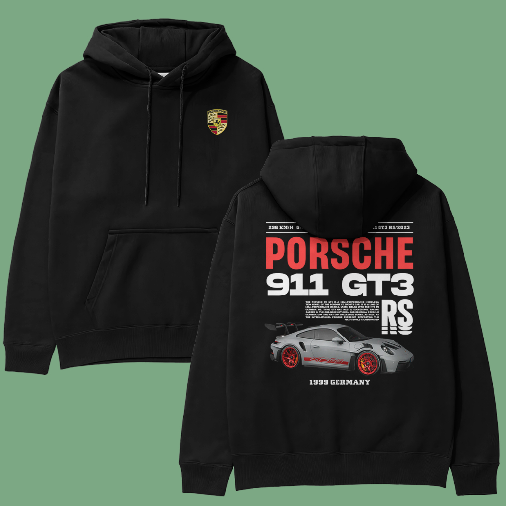 Moletom Porsche Gt3 RS Unissex P Sair Streetwear Confortvel Estampa Em ...