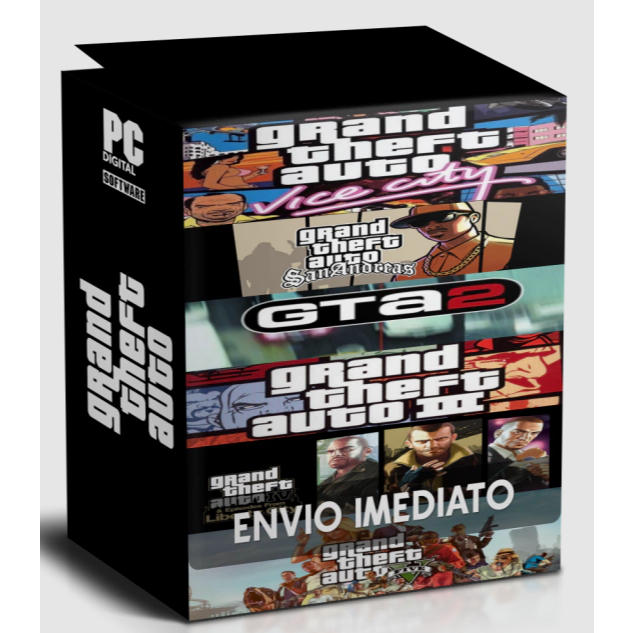COMBO GTA (GRAND THEFT AUTO) PC / Completo Todas Versões | Shopee Brasil