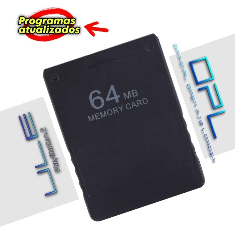 Memory Card de 64MB + OPL e uLaunchELF Atualizado Para PlayStation 2 ...