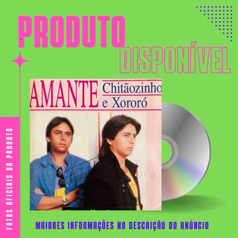 CD CHITÃOZINHO E XORORÓ - AMANTE (Memória da Musica Brasileira) | Shopee Brasil
